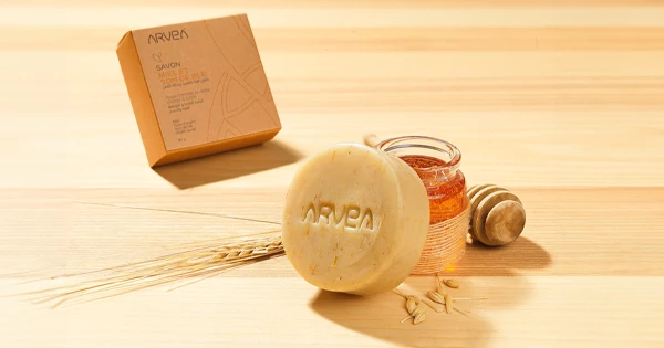 ARVEA NATURE | HONEY AND WHEAT BRAN SOAP